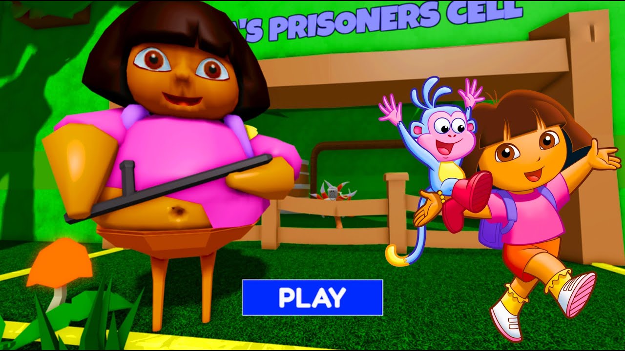 ROBLOX ! (NEW) DORA THE EXPLORER PRISON RUN OBBY (NEW). FULL GAMEPLAY ...