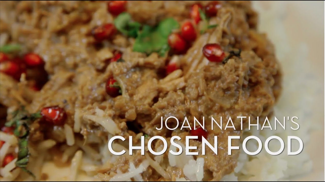 Joan Nathan's Chosen Food: Fessenjan - YouTube