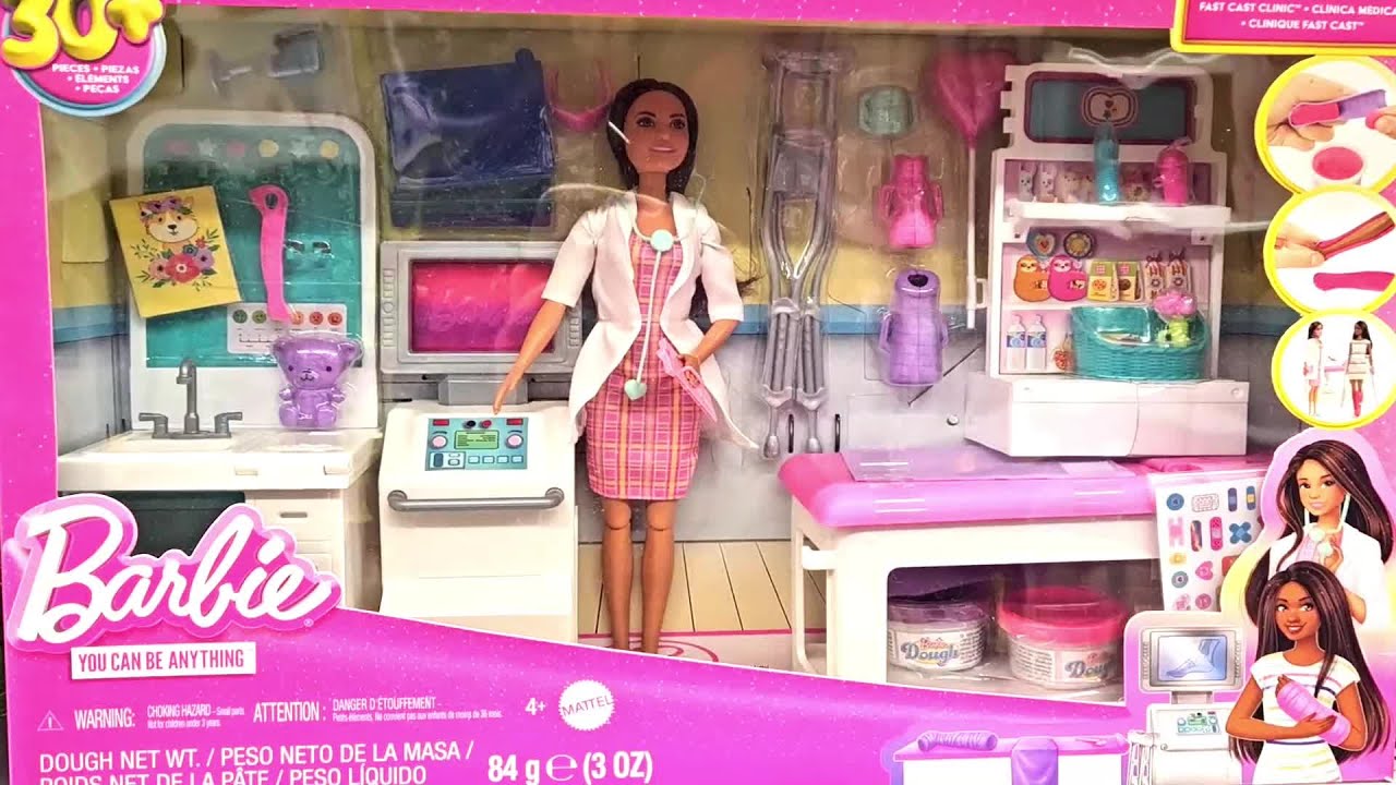 BARBIE DOLL FAST CAST CLINIC PLAYSET Shop with us at Walmart!!! - YouTube