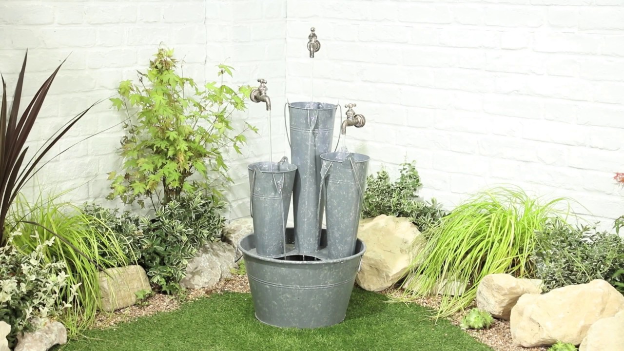 Product Demo: Hovering Tap Trio Water Feature - YouTube