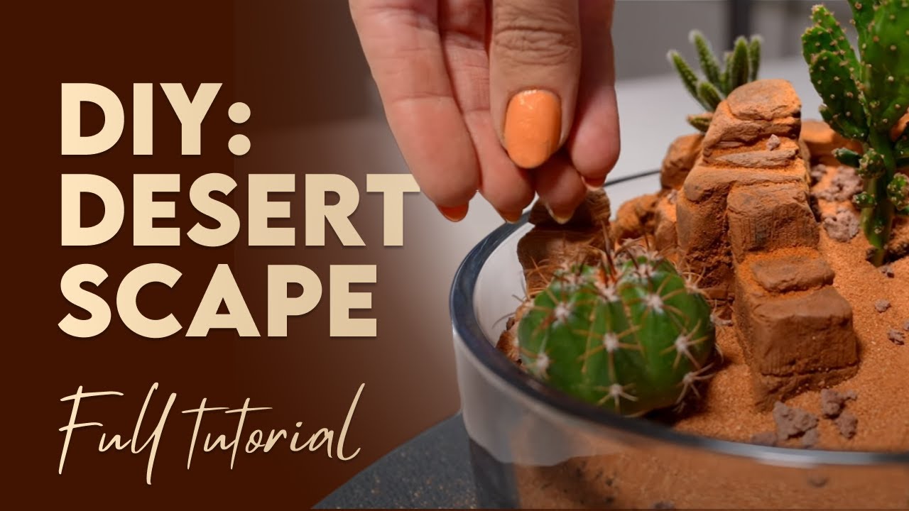 Transform a Bowl Into a Desert Paradise | DIY Desert Scape Tutorial ...
