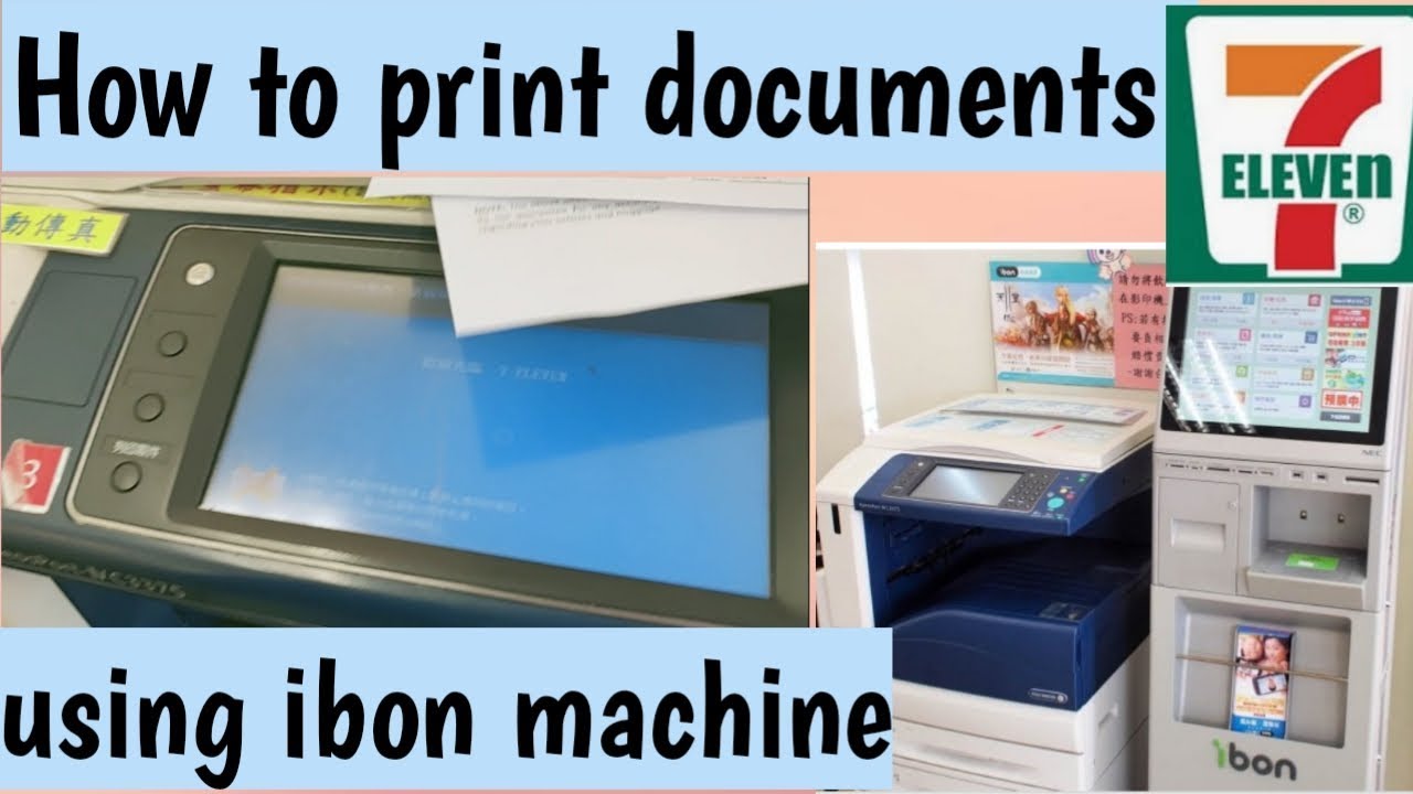 Printing Documents Using Ibon Machine 🖨️ - YouTube