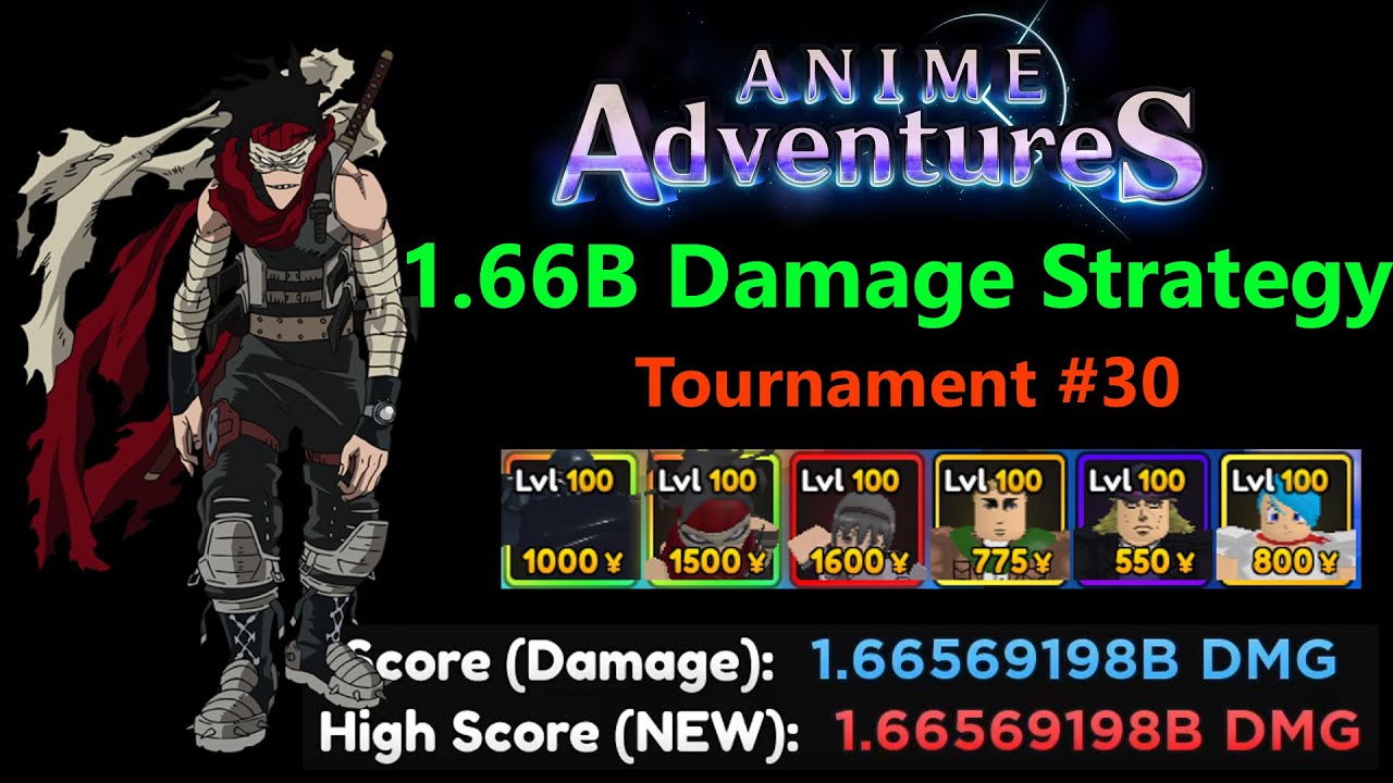 1.66B+ Damage Strategy | Anime Adventures Tournament Week 30 - YouTube