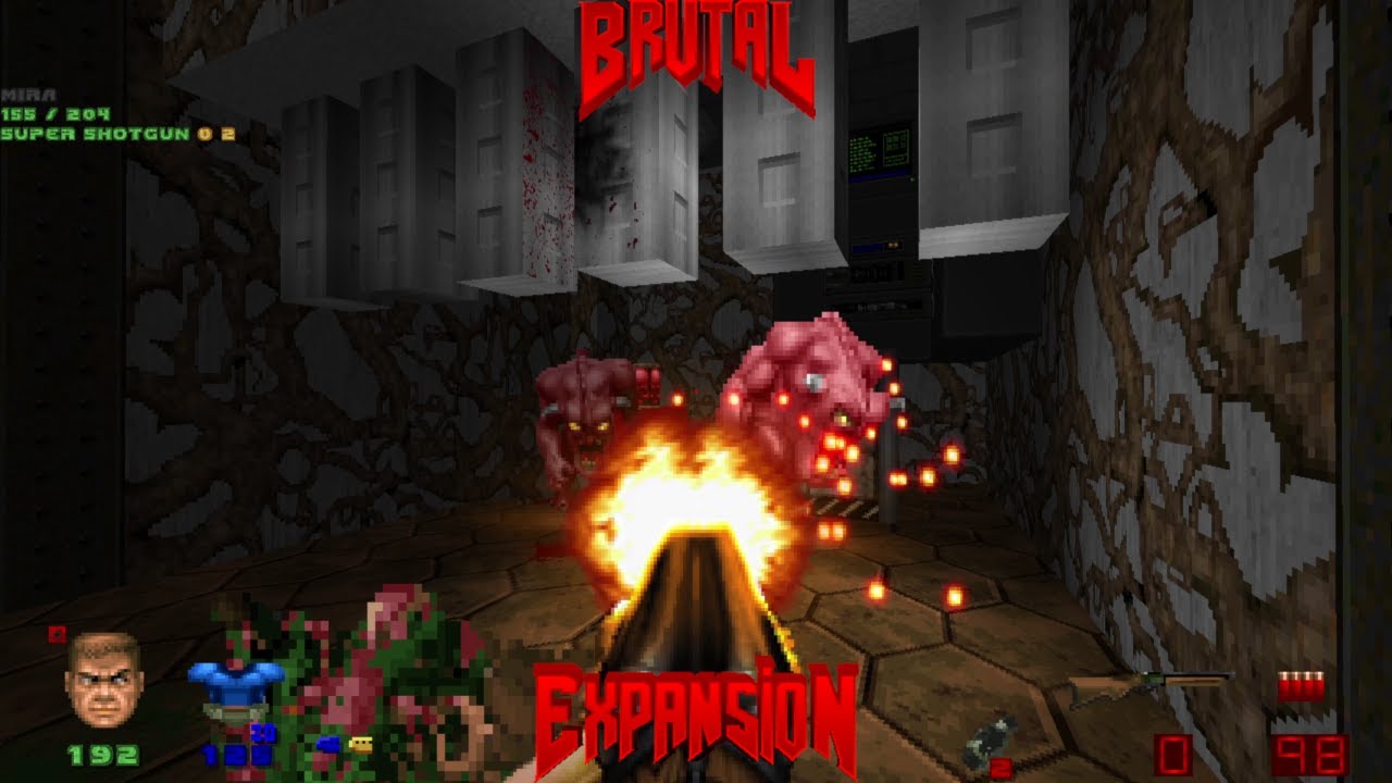 Brutal Doom v21.14.1 | Hellbound Map19 | Online Co-op - YouTube