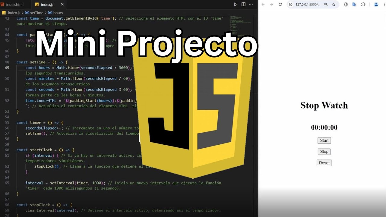 Aprende javascript en pocos minutos con este mini projecto - YouTube