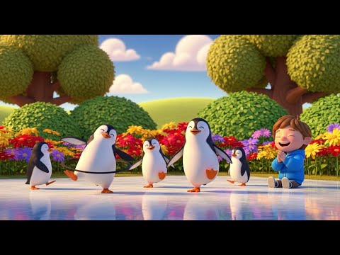 Apprenez les couleurs avec des pingouins joueurs | Chanson éducative et amusante pour enfants
