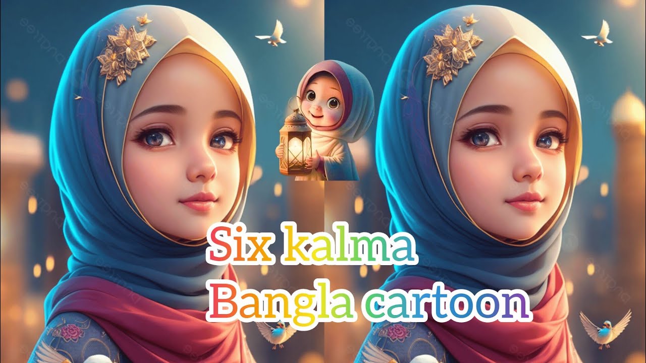 6 kalma bangla islamic cartoon|| six kalma bangla ortho| islamic ...