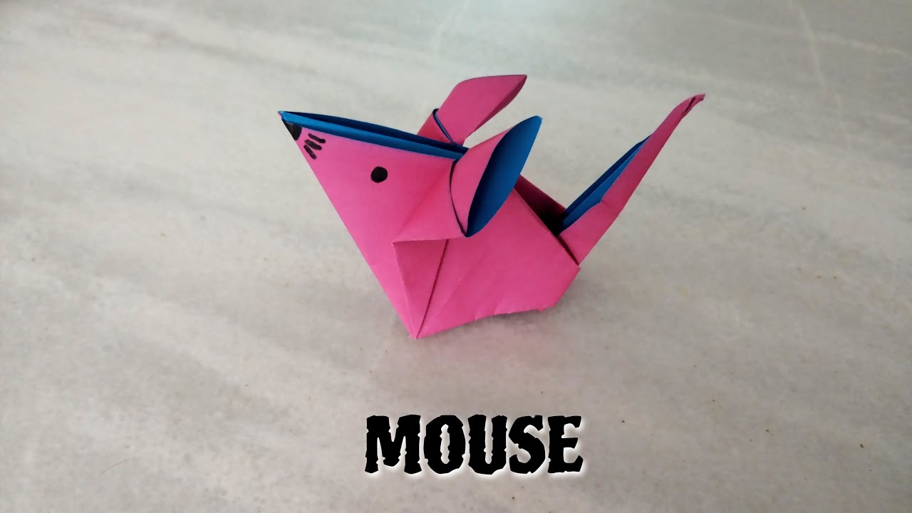 ORIGAMI PAPER MOUSE | HOW TO MAKE ORIGAMI MOUSE TUTORIAL STEP BY STEP - YouTube