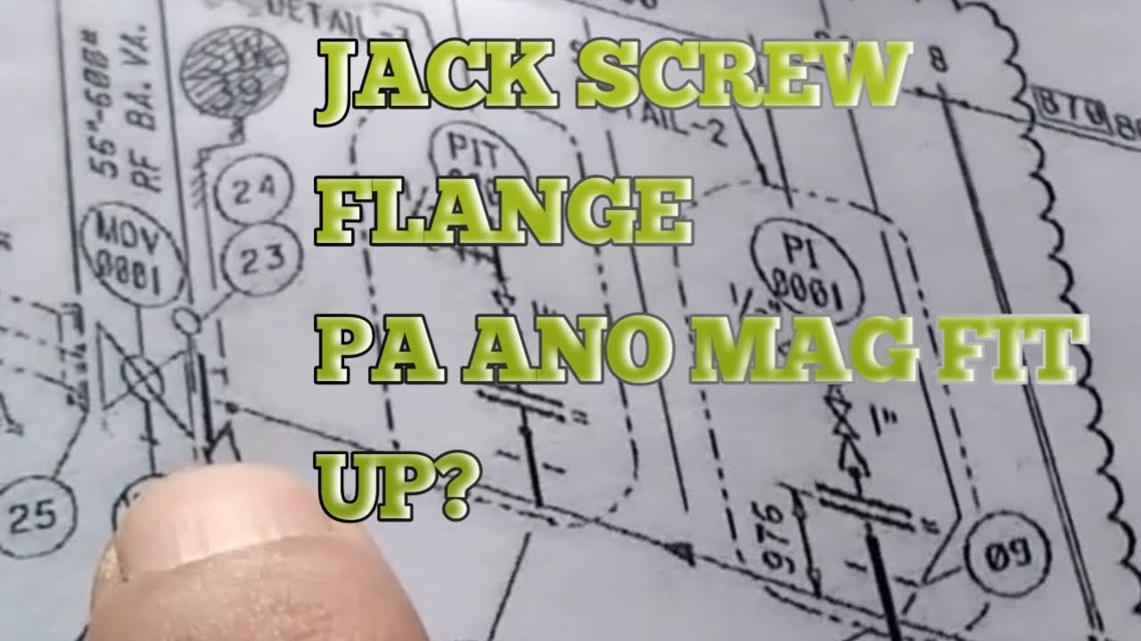 Jack screw flange symbols from ISO METRIC DRAWING how to fit up - YouTube