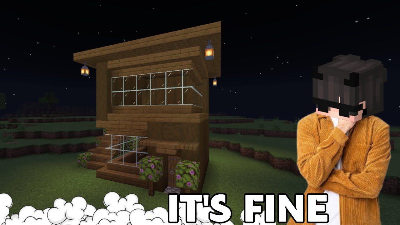 how to make Minecraft cube starter house best starter house make easy ...