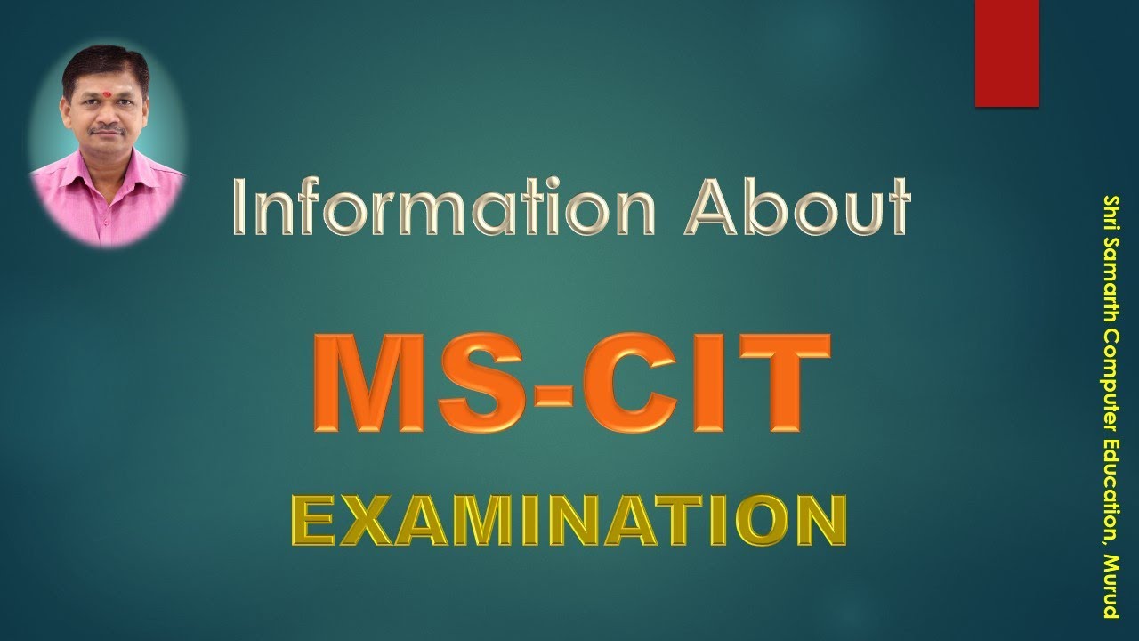 MSCIT Exam Information - YouTube