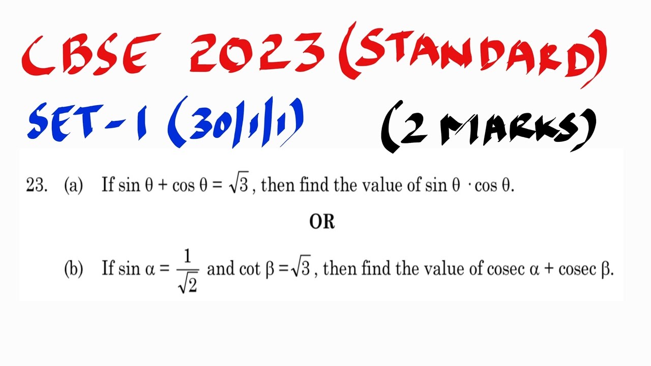 If Sin Theta Cos Theta Root 3 Then Find The Value Of sin Theta X