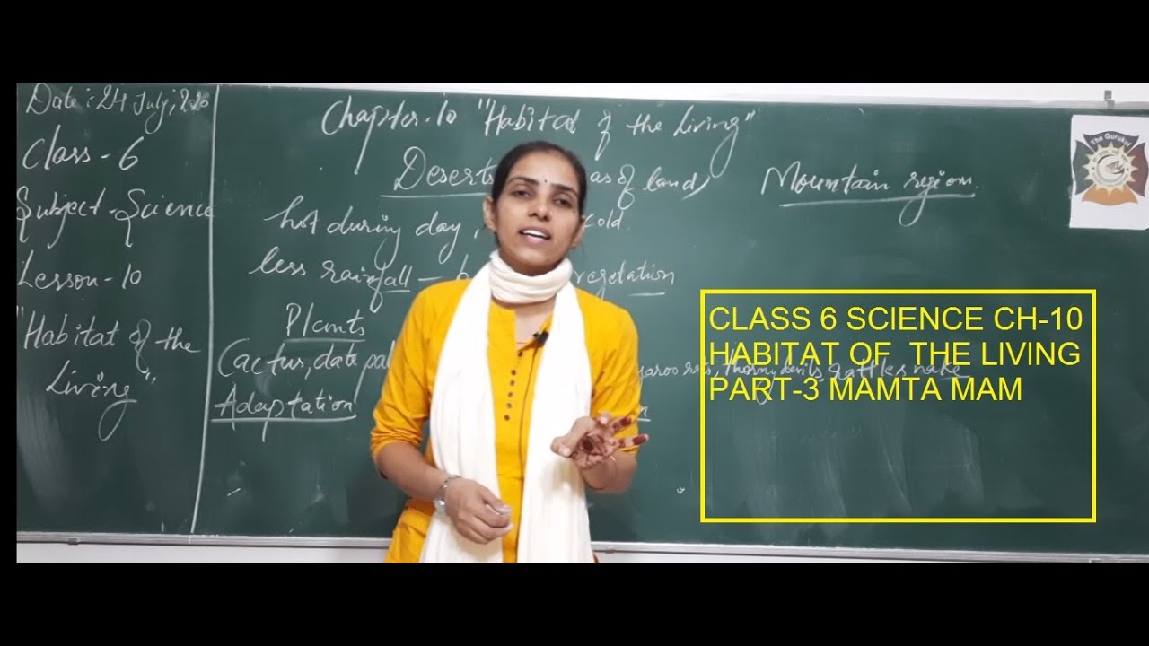 CLASS 6 SCIENCE CH 10 HABITAT OF THE LIVING PART 3 MAMTA MAM - YouTube