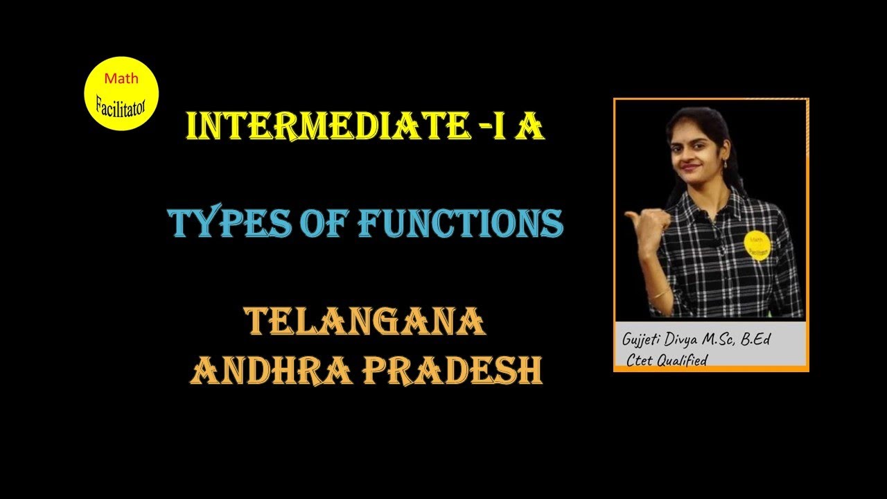 Functions | Types of Functions | Inter I - A| T.S & A.P - YouTube
