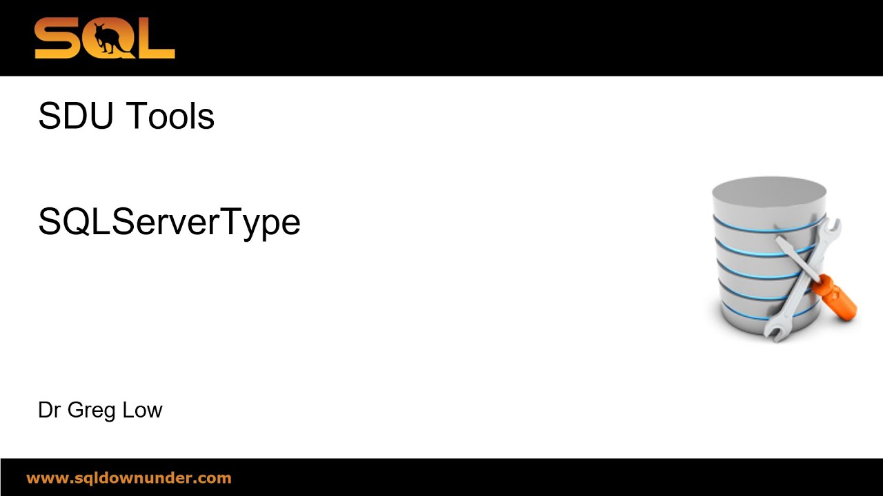 SDU Tools 143 Determining the type of SQL Server that you are connected to - YouTube