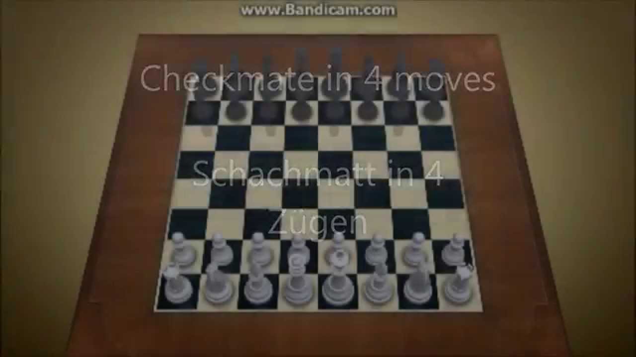 Checkmate in 4 MOVES! Learn how to do! [Full HD] - YouTube