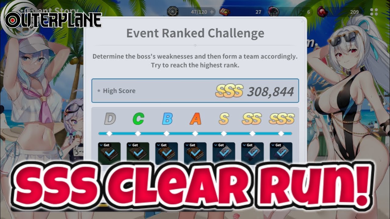 SSS Ranked Challenge Clear! [Outerplane] - YouTube