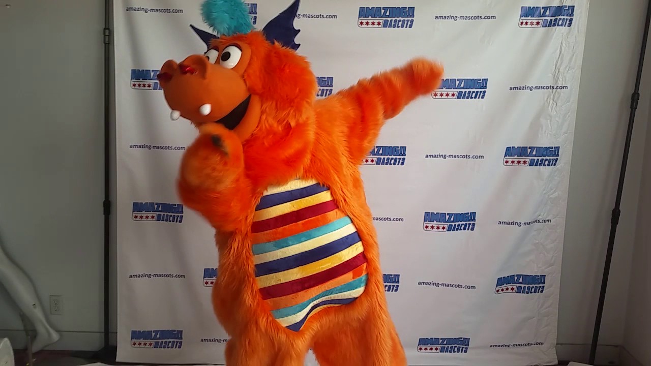 Custom dragon mascot costume AMAZING!! Mascots - YouTube