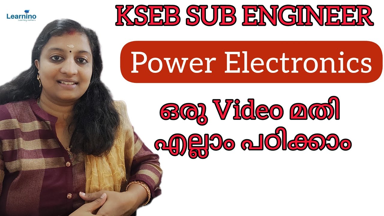 KSEB SUB ENGINEER,Power electronics Capsule - YouTube