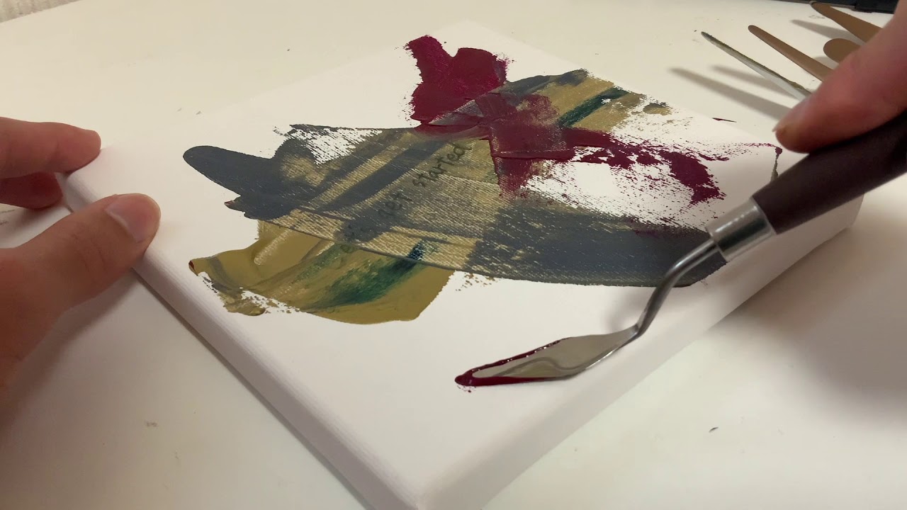 Let's Get Started / Abstract painting / Japanese Art #1 - YouTube