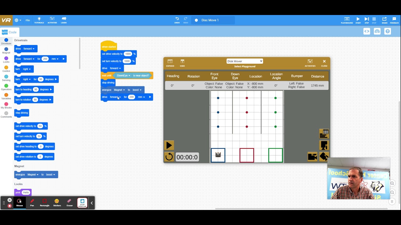 VEXcode VR for IED 4 - Disc Mover - YouTube