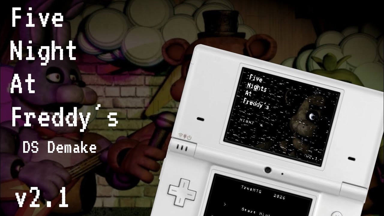 FNAF DS v2.1 Gameplay [ ROM Download ] - YouTube