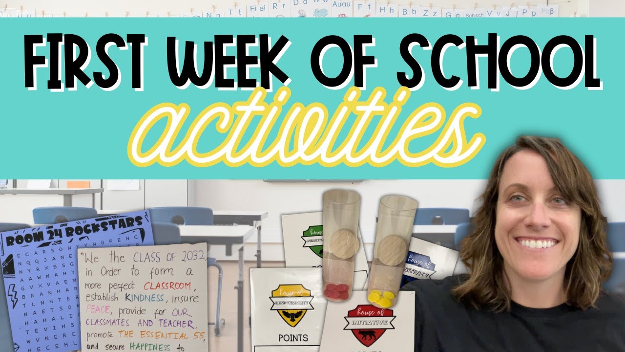 First Week of School Activities | An Elementary Teacher's First Week of ...