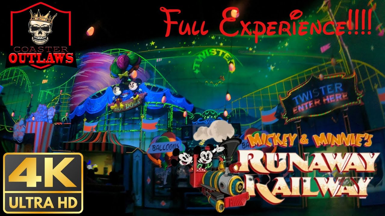 Mickey and Minnie's Runaway Railway! Full Experience!! Disney's ...