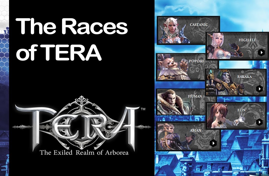 TERA Online Beta - The Races of TERA - YouTube