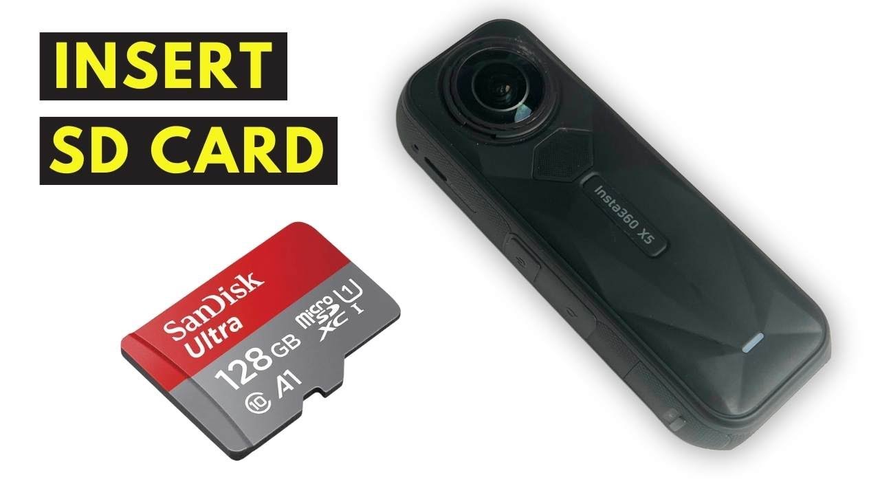 Insta360 X5 How to Insert SD Card - YouTube