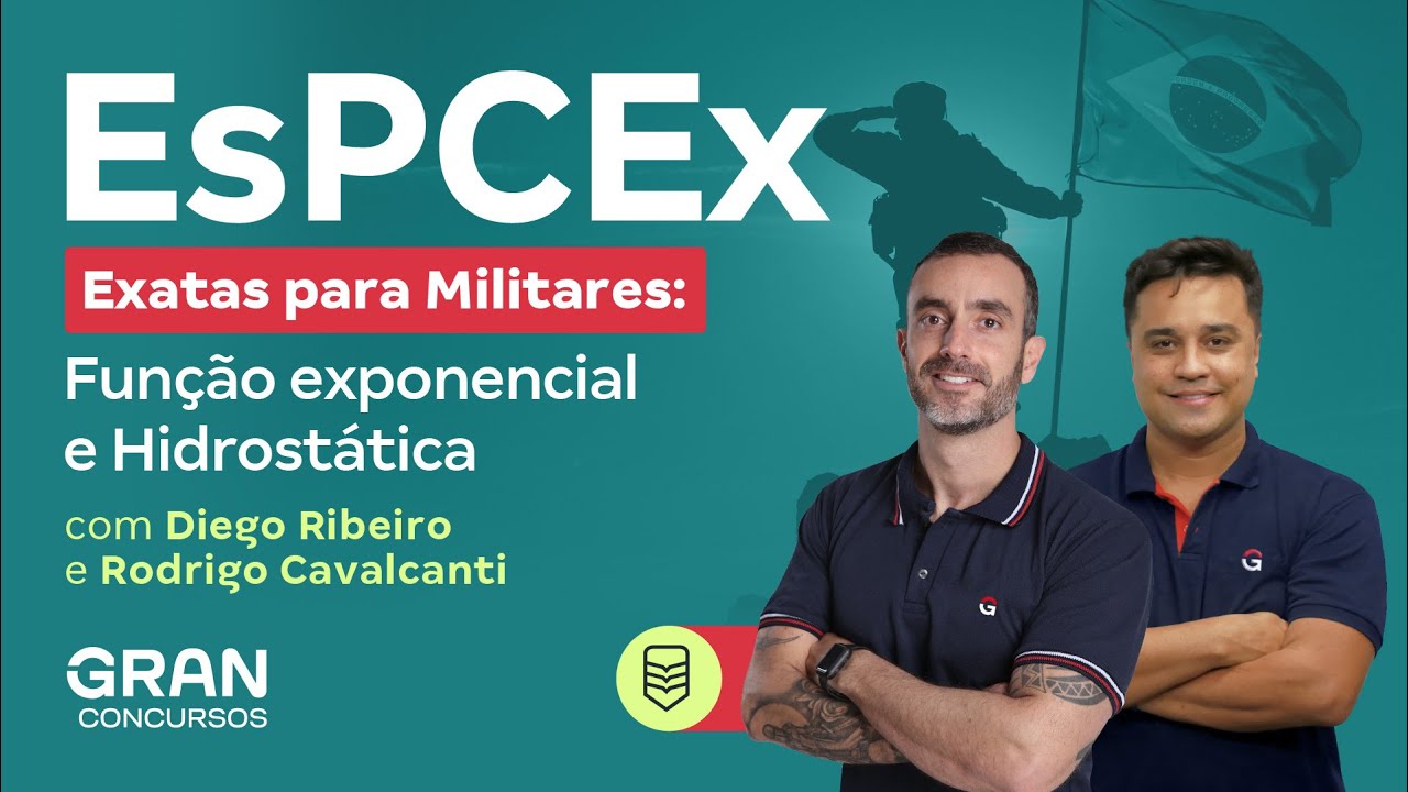 Concurso EsPCEx 2025 | Exatas para Militares: Função exponencial e ...