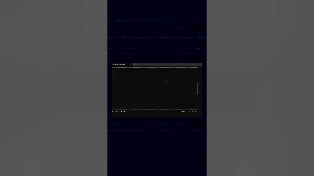 Pong Game for CLI for Windows (written in C) - YouTube