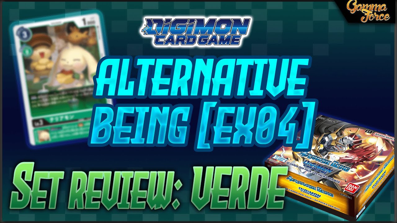 ALTERNATIVE BEING [EX-04] | Set Review [GREEN] | Digimon TCG - YouTube