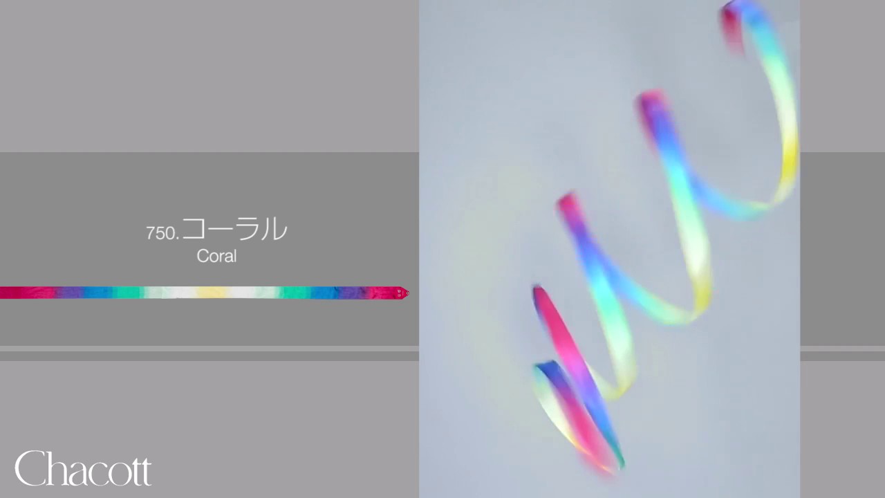 Chacott Rhythmic Gymnastic Ribbon 2016 Gradation Series 750 Coral - YouTube