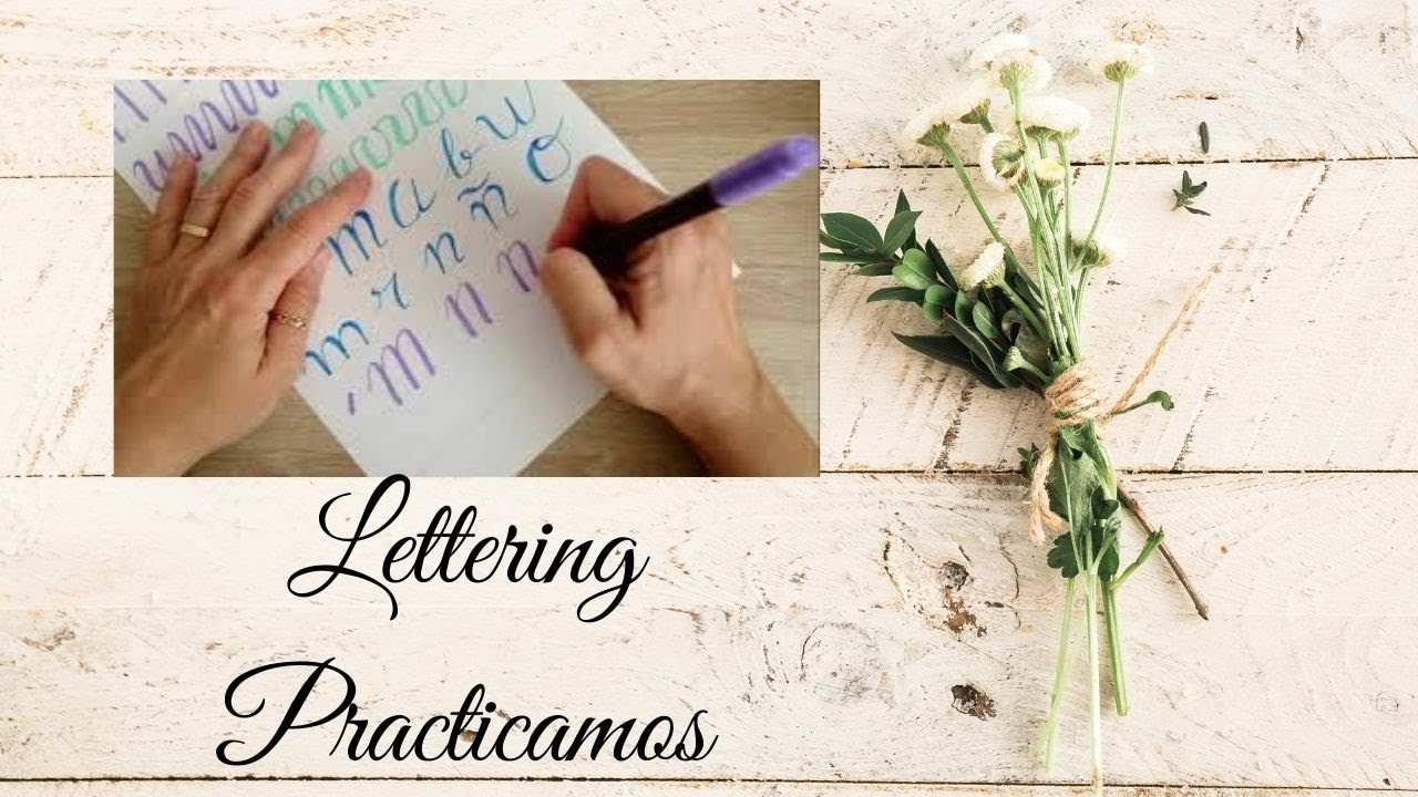 PRACTICAMOS LETTERING : TRAZOS FINOS Y GRUESOS - YouTube