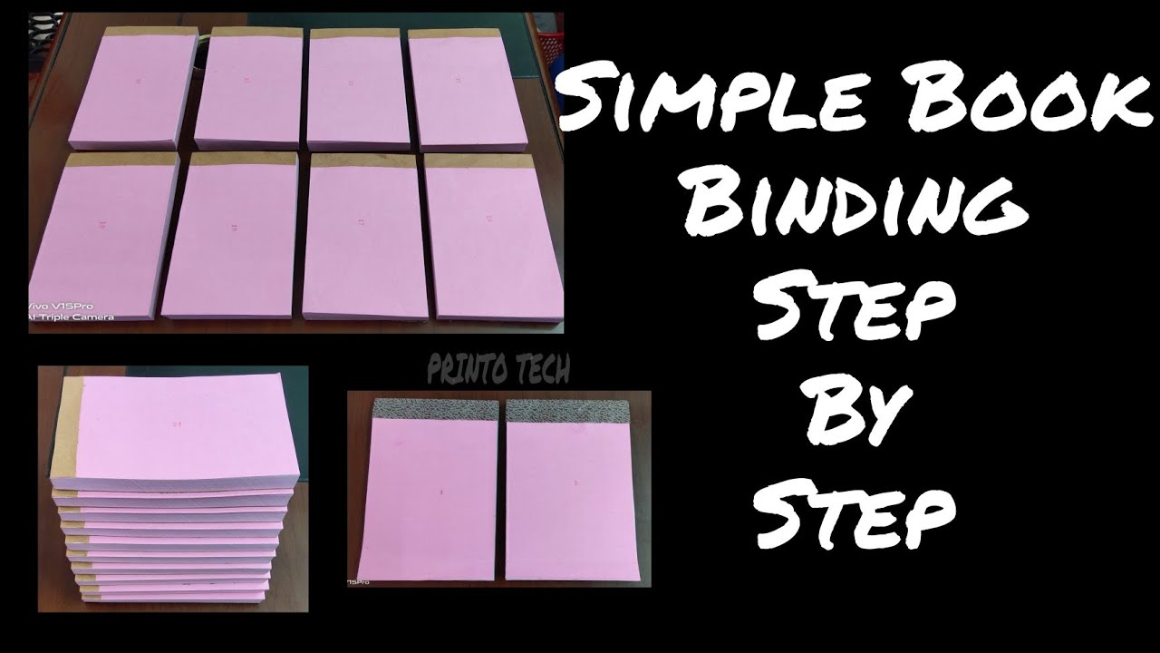 Simple Book Binding Step by Step. [PRINTO TECH] - YouTube