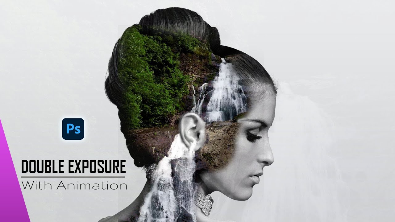 Double Exposure Photoshop - YouTube