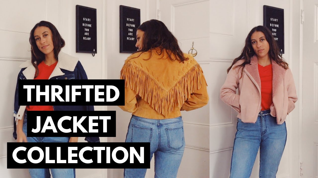 FALL THRIFTED JACKET/OUTERWEAR COLLECTION & TRY-ON HAUL 2019 - YouTube