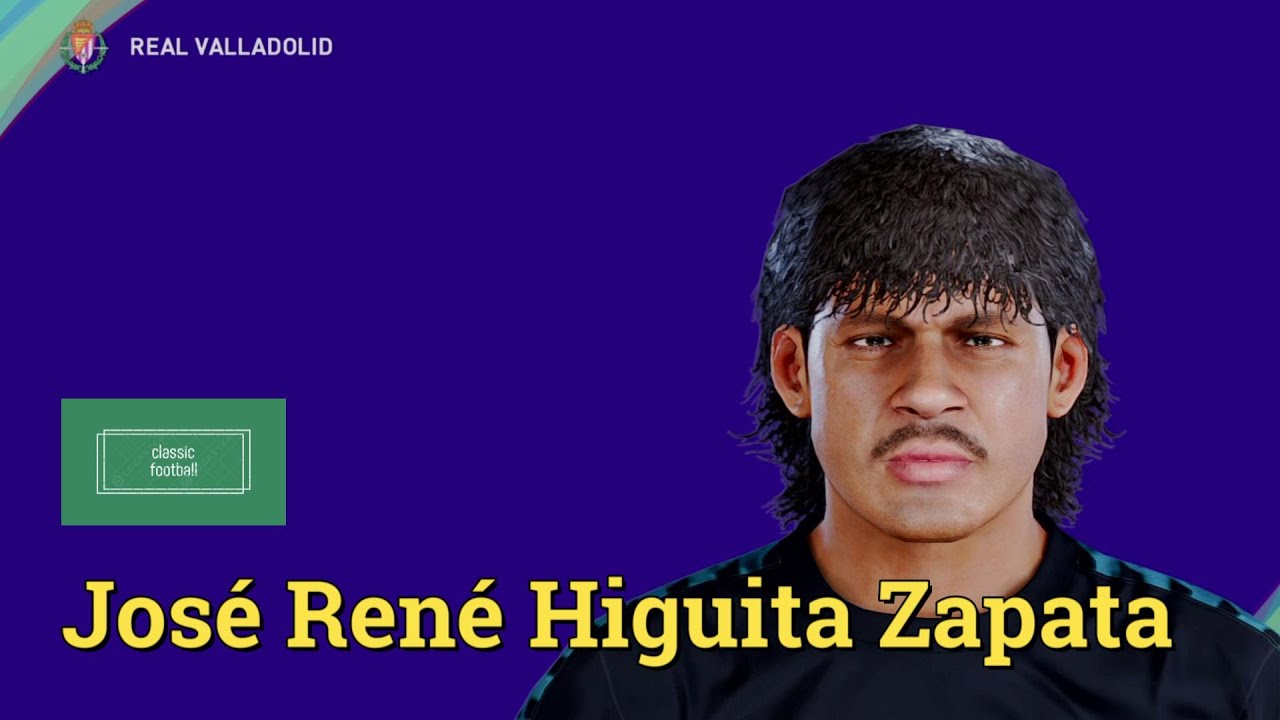 José René Higuita Zapata - PES Clasico (Face, Body& Stats) - YouTube