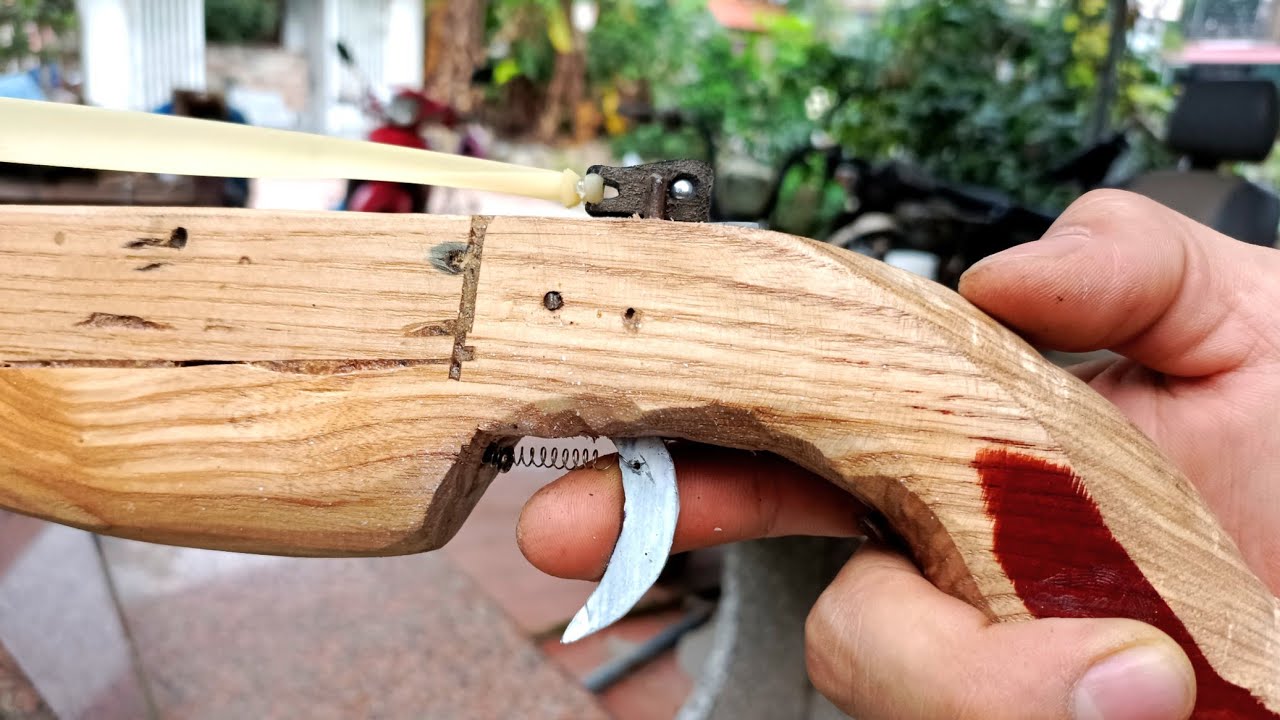 DIY Slingshot - make slingshot trigger easy - YouTube