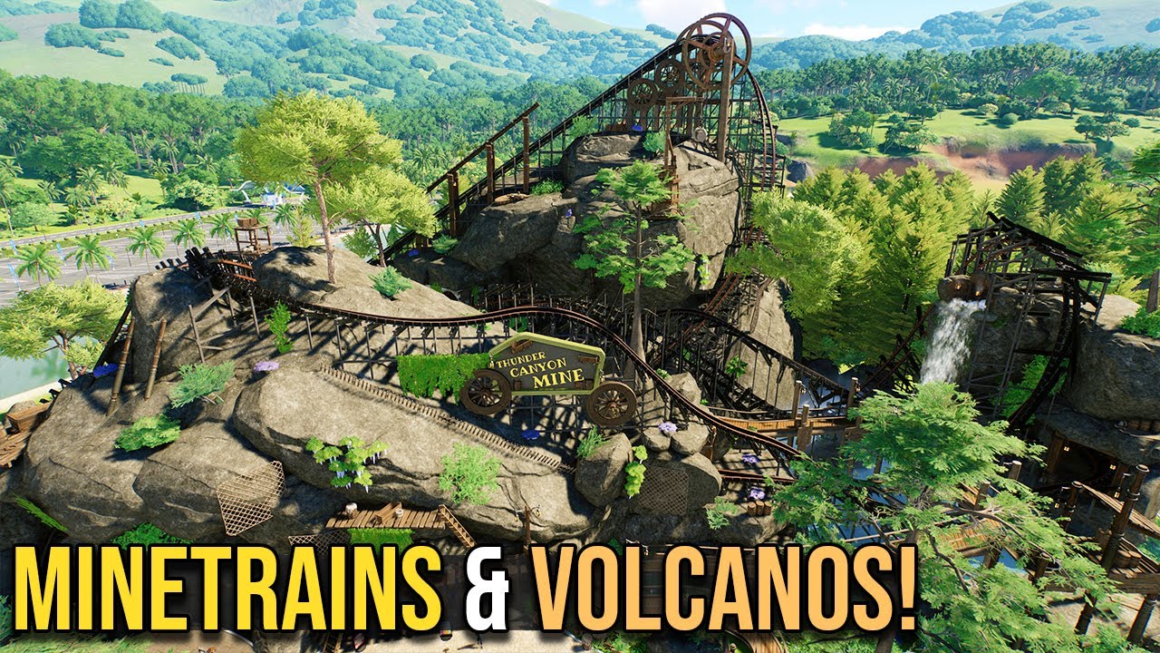 5 INCREDIBLE Minetrain & Volcano Themed Roller Coasters! - YouTube