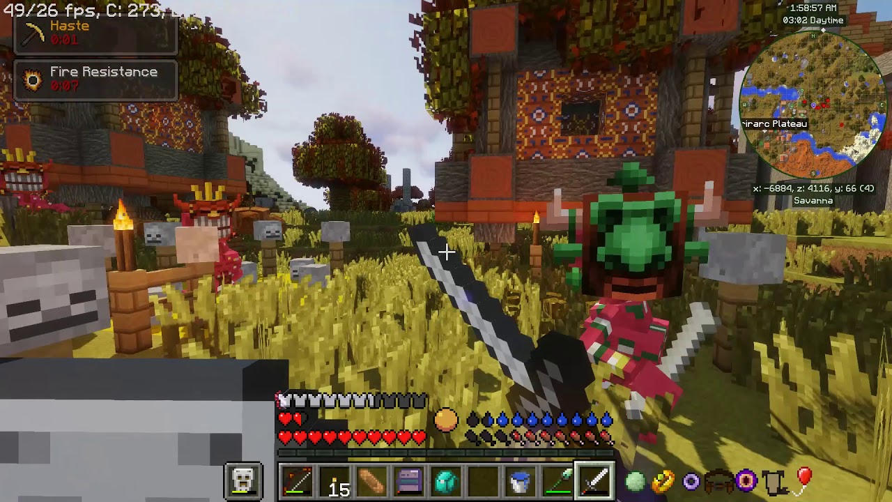 RLcraft with 50+ other mods Defeating the sun chief of the barakoa ...