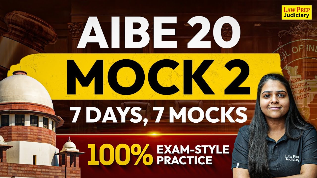 AIBE 20: Mock Test - 2 | AIBE 20 Preparation | Most Important Questions ...