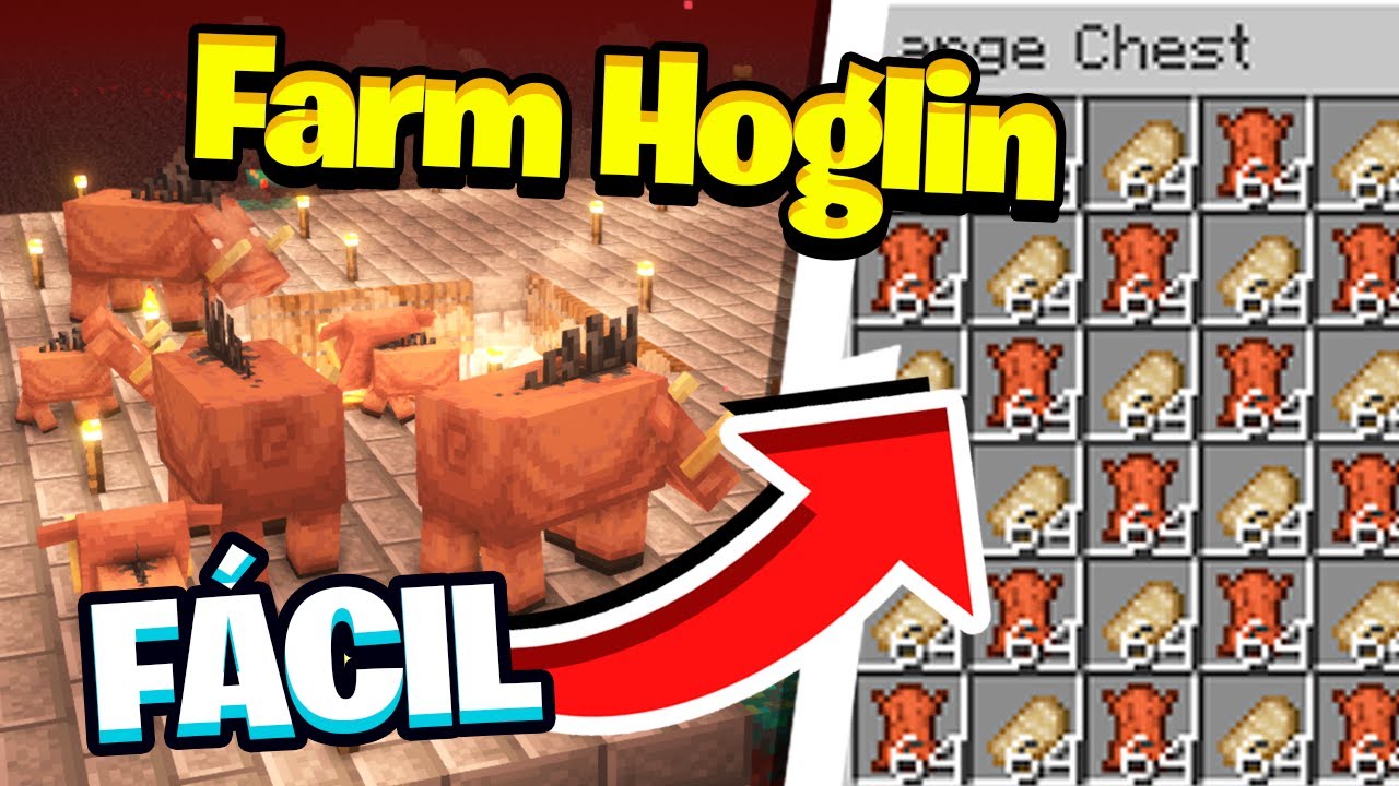 FARM DE HOGLIN FÁCIL - Minecraft 1.20 - YouTube