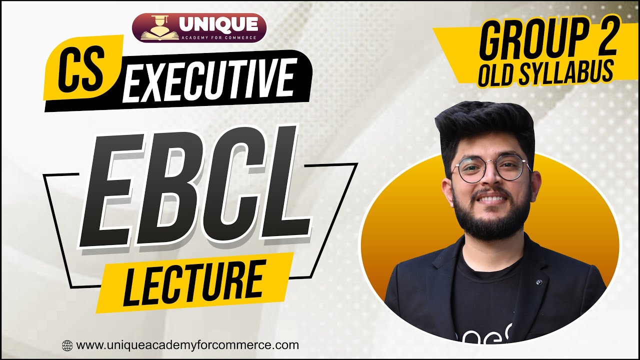 CS Executive JIGL EBCL INDIAN CONTRACT ACT LECTURE - 8 | CS Shubham Modi Sir DEC 2023 - YouTube
