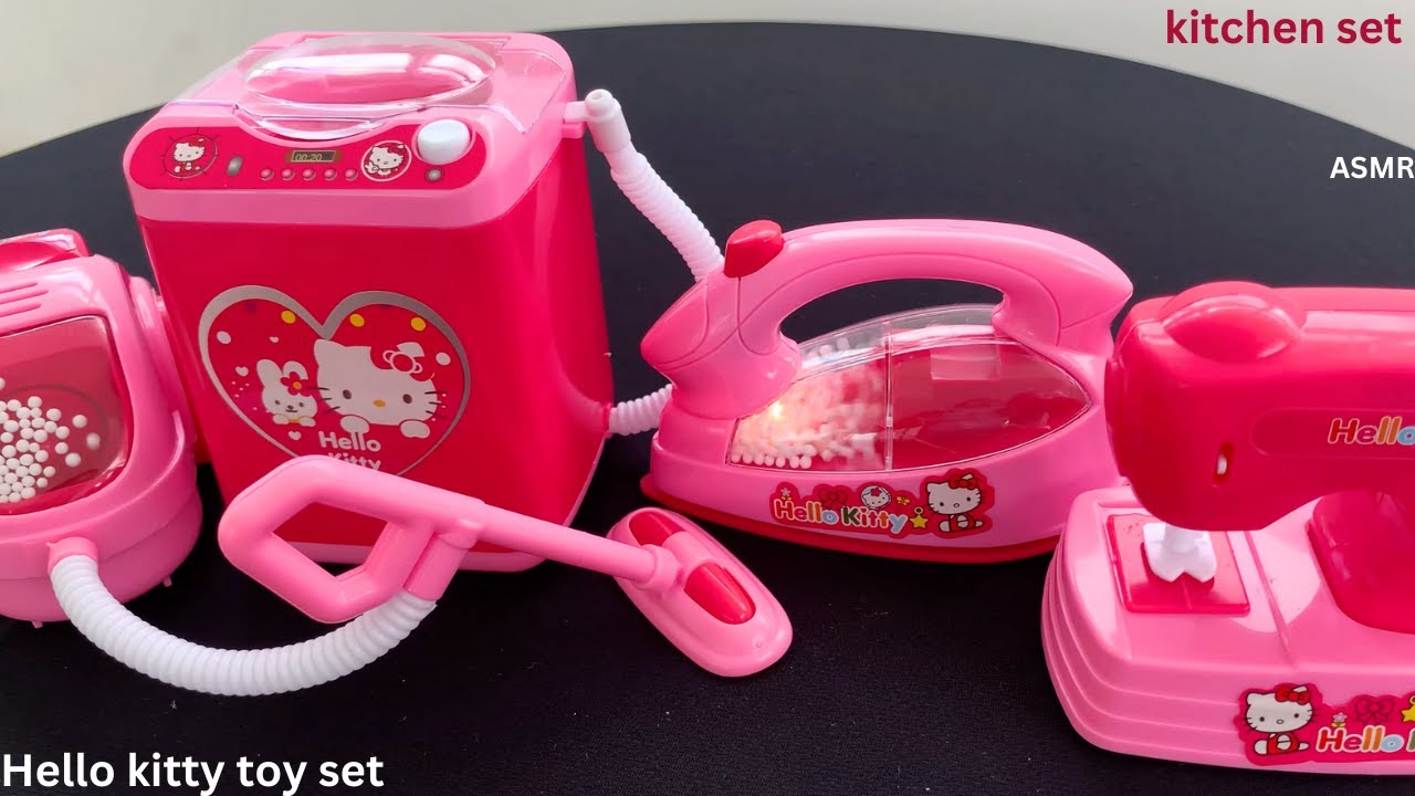 8 Minutes Satisfying with Unboxing 2 Hello Kitty Toy Set | ASMR - YouTube