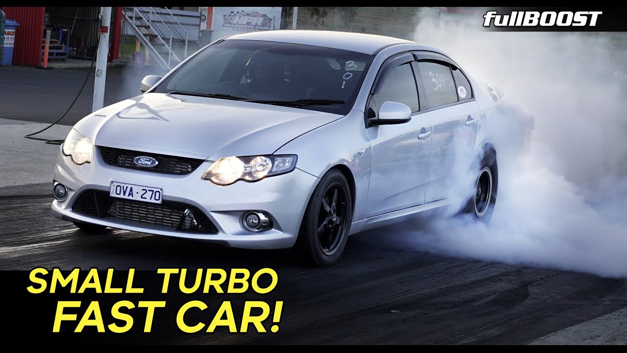 Just how fast can a BARRA go with a small turbo? | fullBOOST - YouTube