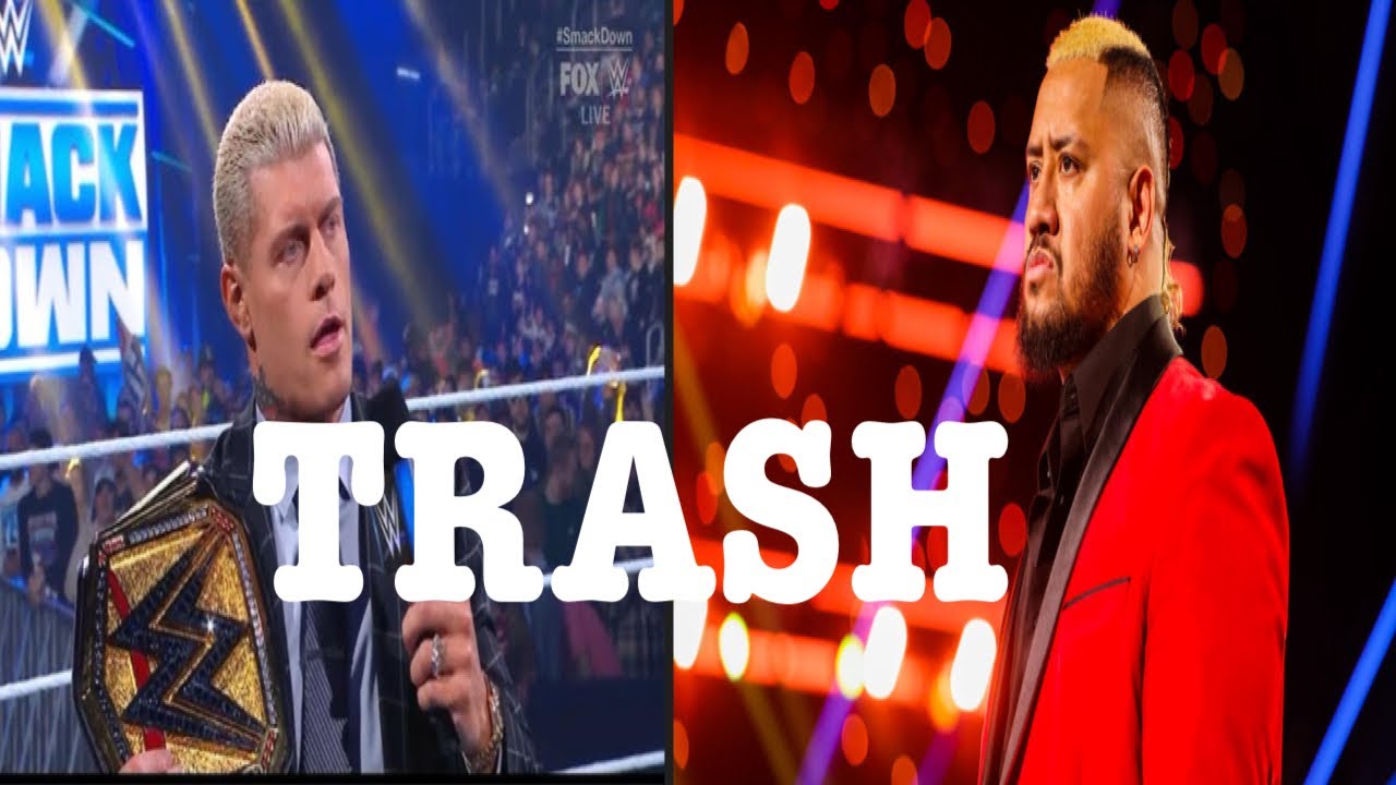 WWE SMACKDOWN WAS GARBAGE,COMPLETE WASTE OF TIME - YouTube