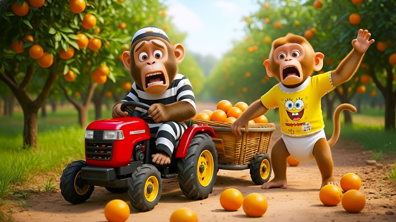 🐒🚨 Miko The Monkey Teams Up With The Police To Catch A Sneaky Orange ...