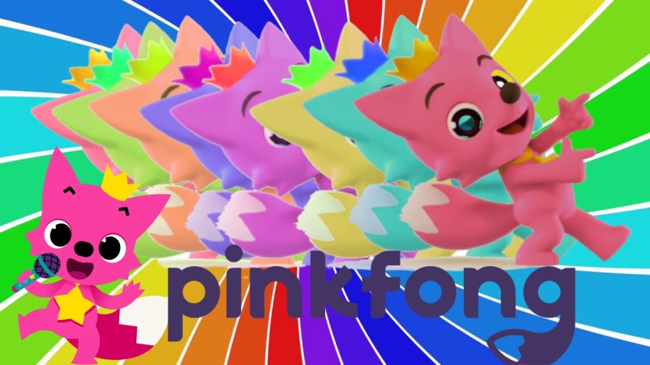 COLORFUL PINKFONG : Duplicated Outro Clip | Changed Hue from Negative ...